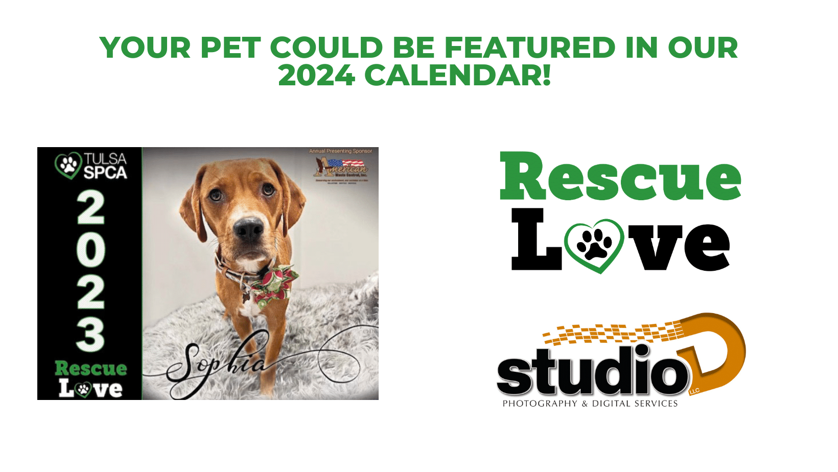 Rescue Love Calendar Contest - Tulsa SPCA